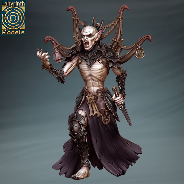 3D Printable Vampires Collection Vol. 1 - 32mm scale by Labyrinth Models