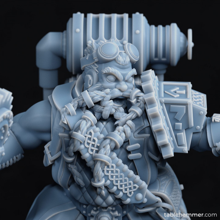3D Printable Grundil – The Crazy Dwarf (scifi or fantasy gear) by ...