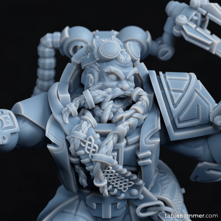 3D Printable Grundil – The Crazy Dwarf (scifi or fantasy gear) by ...