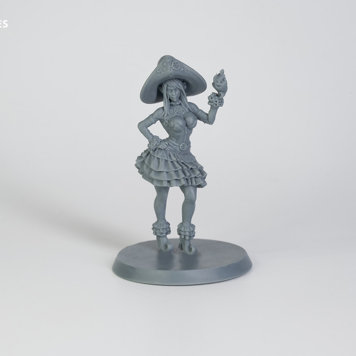 3D Printable Witch Elf Bundle - 2 variants + pinup each by PSMiniatures