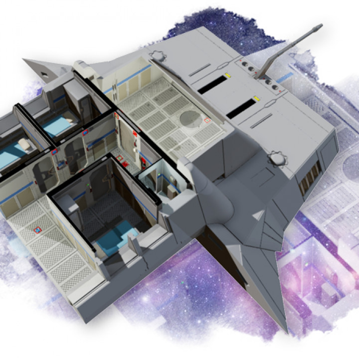 3D Printable 28mm Type A Free Trader Beowulf by 2nd Dynasty