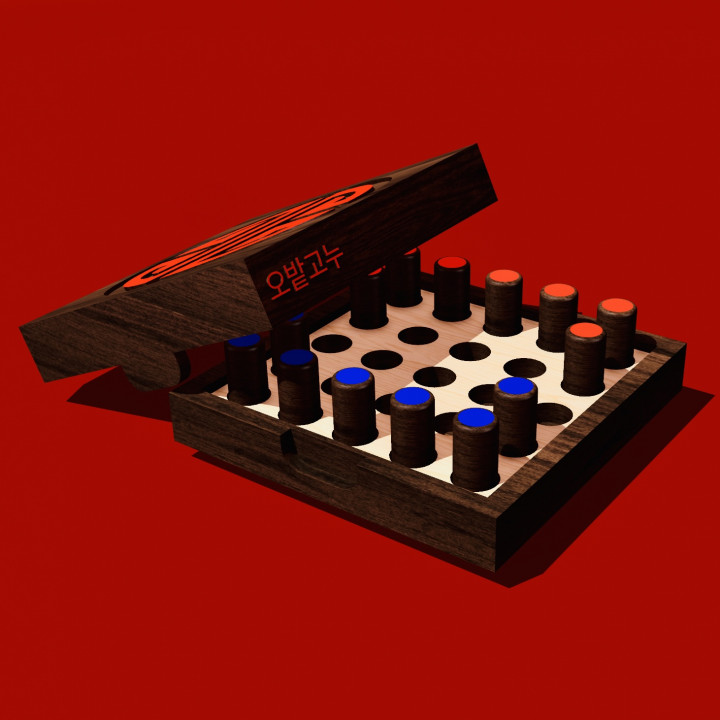 3D Printable FIVE FIELD KONO BOARD GAME by Lazy Bear