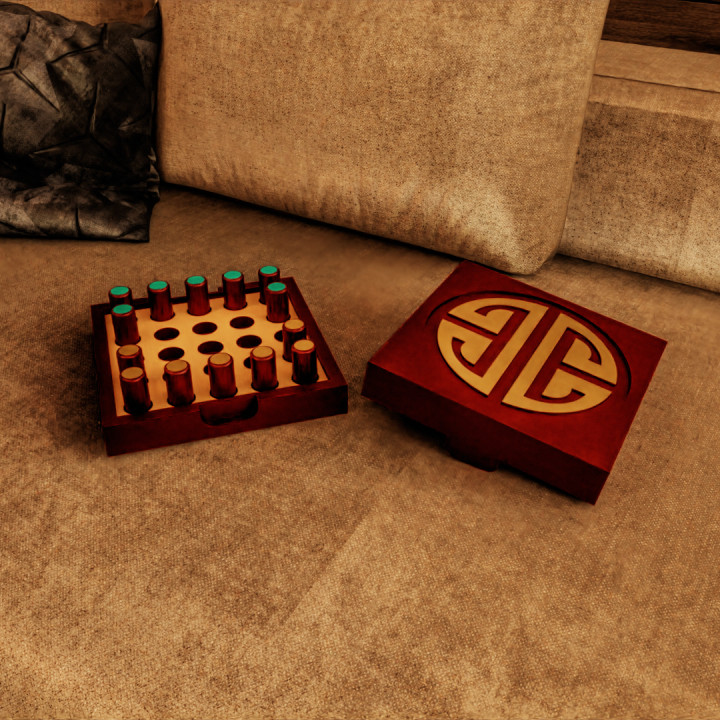 3D Printable FIVE FIELD KONO BOARD GAME by Lazy Bear