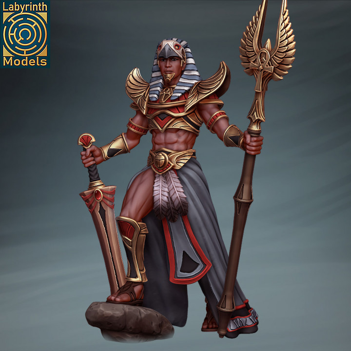 3D Printable Horus Warriors and Priest - 32mm scale by Labyrinth Models