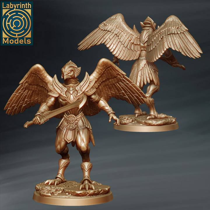 3D Printable Horus Warriors and Priest - 32mm scale by Labyrinth Models