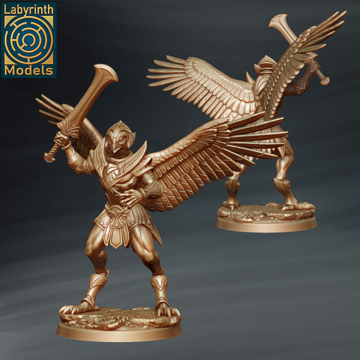 3D Printable Horus Warriors and Priest - 32mm scale by Labyrinth Models
