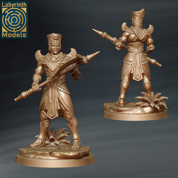 3D Printable Dynasty Guards - 32mm scale by Labyrinth Models