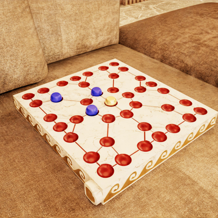 3D Printable BEAR & HUNTERS / BEAR GAME / BOARD GAME by Lazy Bear