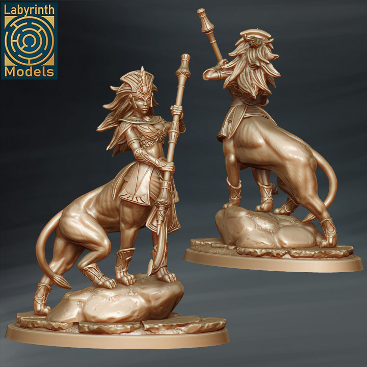 3D Printable Lamia - 32mm scale by Labyrinth Models