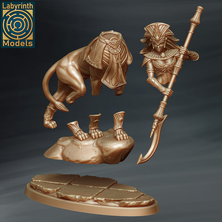 3D Printable Lamia - 32mm scale by Labyrinth Models