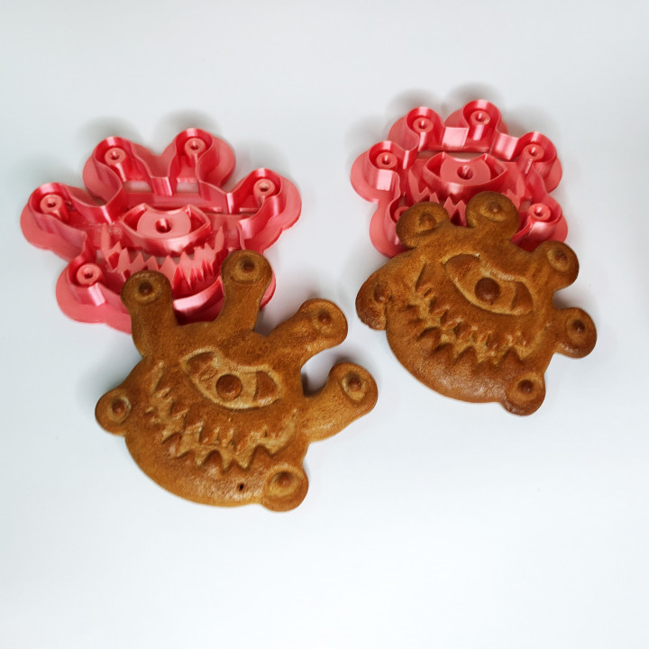 3D Printable Eye Monster Cookie Cutters by Props&Beyond