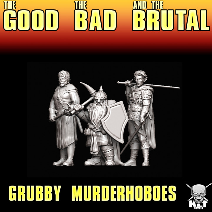 3D Printable Grubby Murderhoboes by KLT Studio