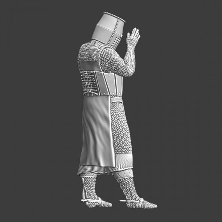 3D Printable Medieval knight taking on helmet by Northern Crusades ...