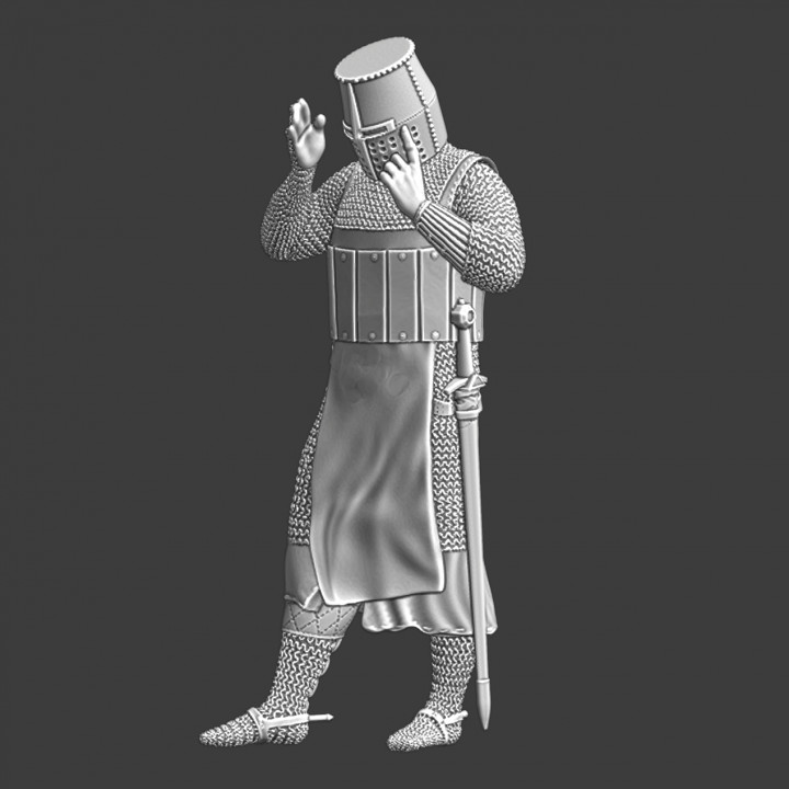 3D Printable Medieval knight taking on helmet by Northern Crusades ...