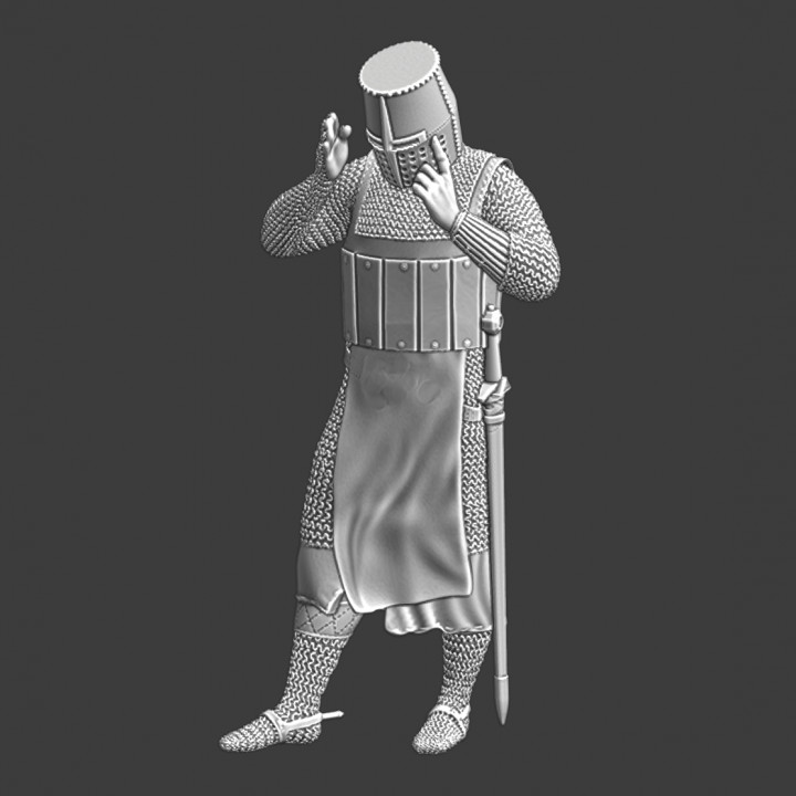 3D Printable Medieval knight taking on helmet by Northern Crusades ...