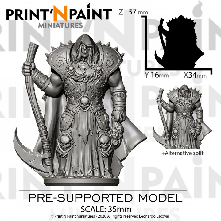 3D Printable Soul Reaper Knight by Leonardo Escovar