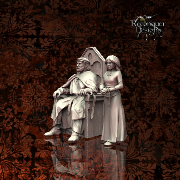 3D Printable King and young princess by Reconquer Designs