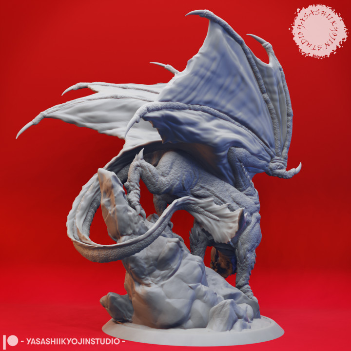 3D Printable Ancient Red Dragon - Tabletop Miniature (Pre-Supported) by ...