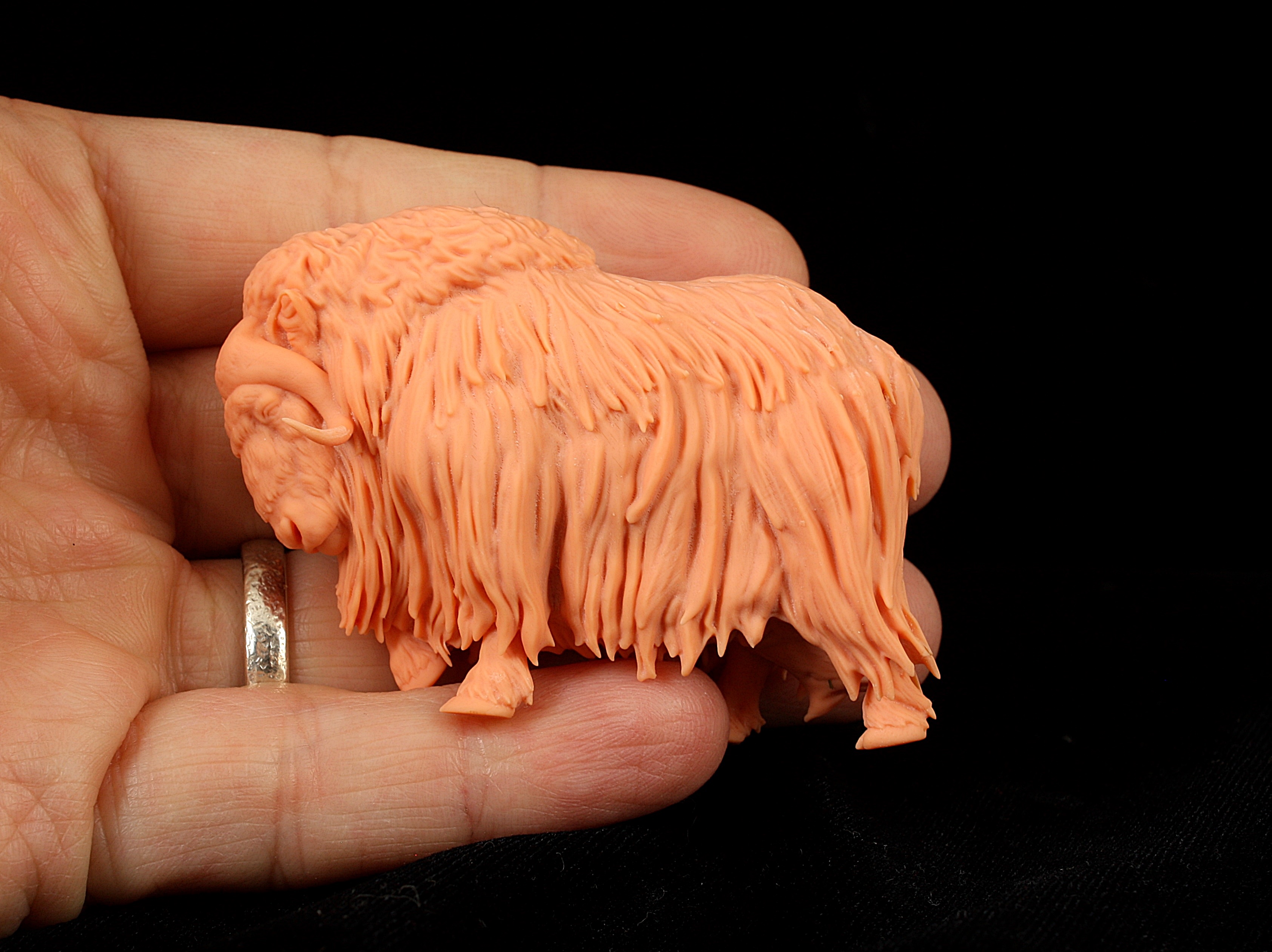 3D Printable Musk Ox Sheep by Animal Den Miniatures