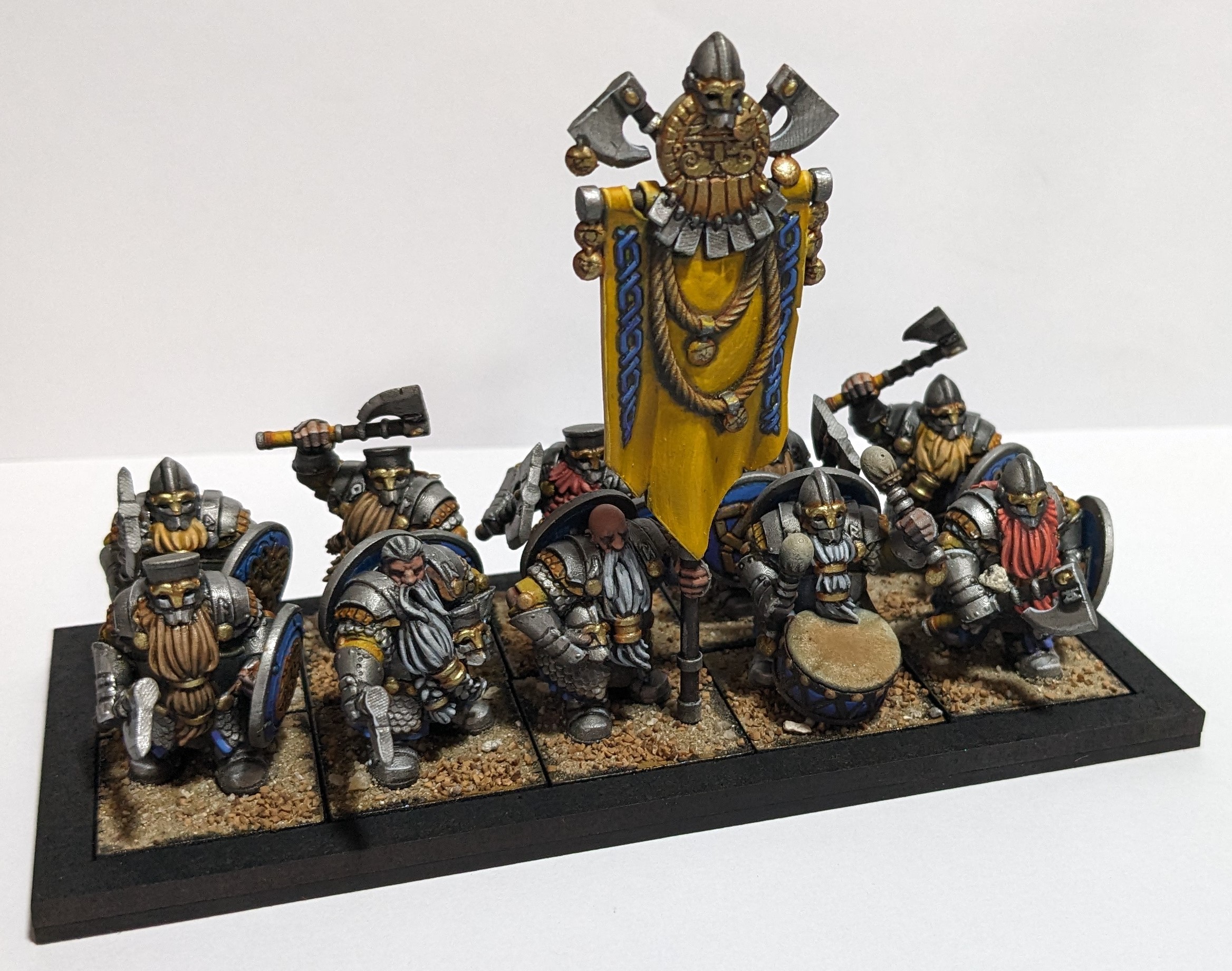 3D Printable Dwarf Huscarls Unit - Highlands Miniatures by Highlands ...