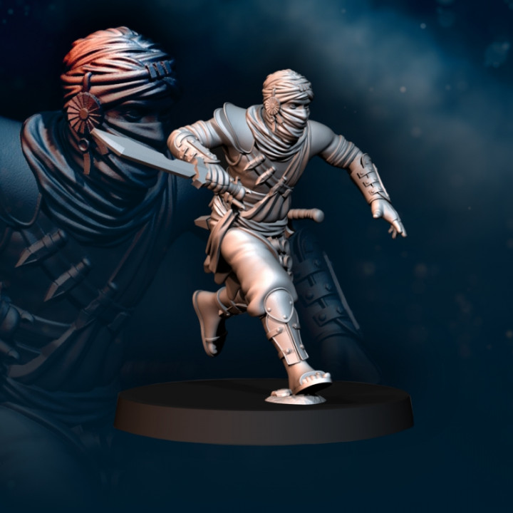 3D Printable Snake Army Assassin | Snake Army | Fantasy by Davale Games