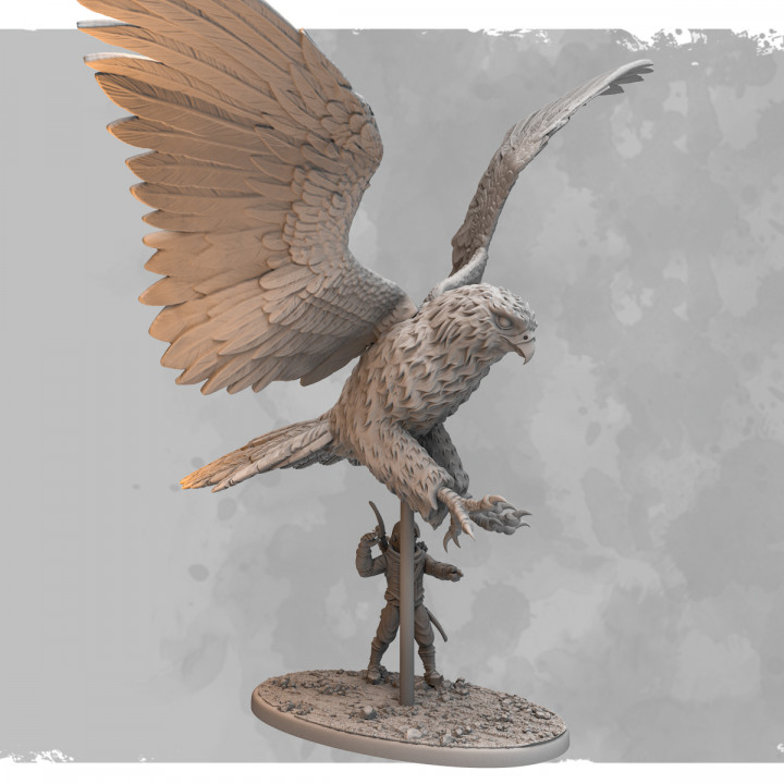 3D Printable Khra - Falcon Riders by The Shattered Crown