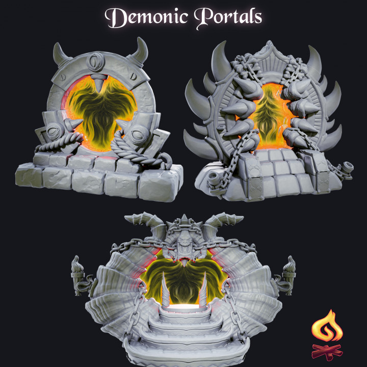 3D Printable Hell Portal Set by Safehold