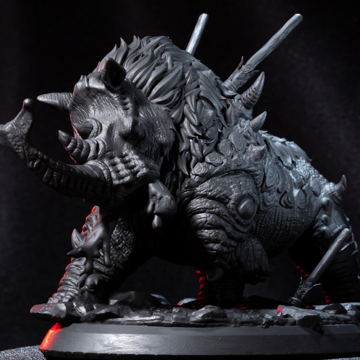 3D Print of Rhinosaurus by War King Miniatures