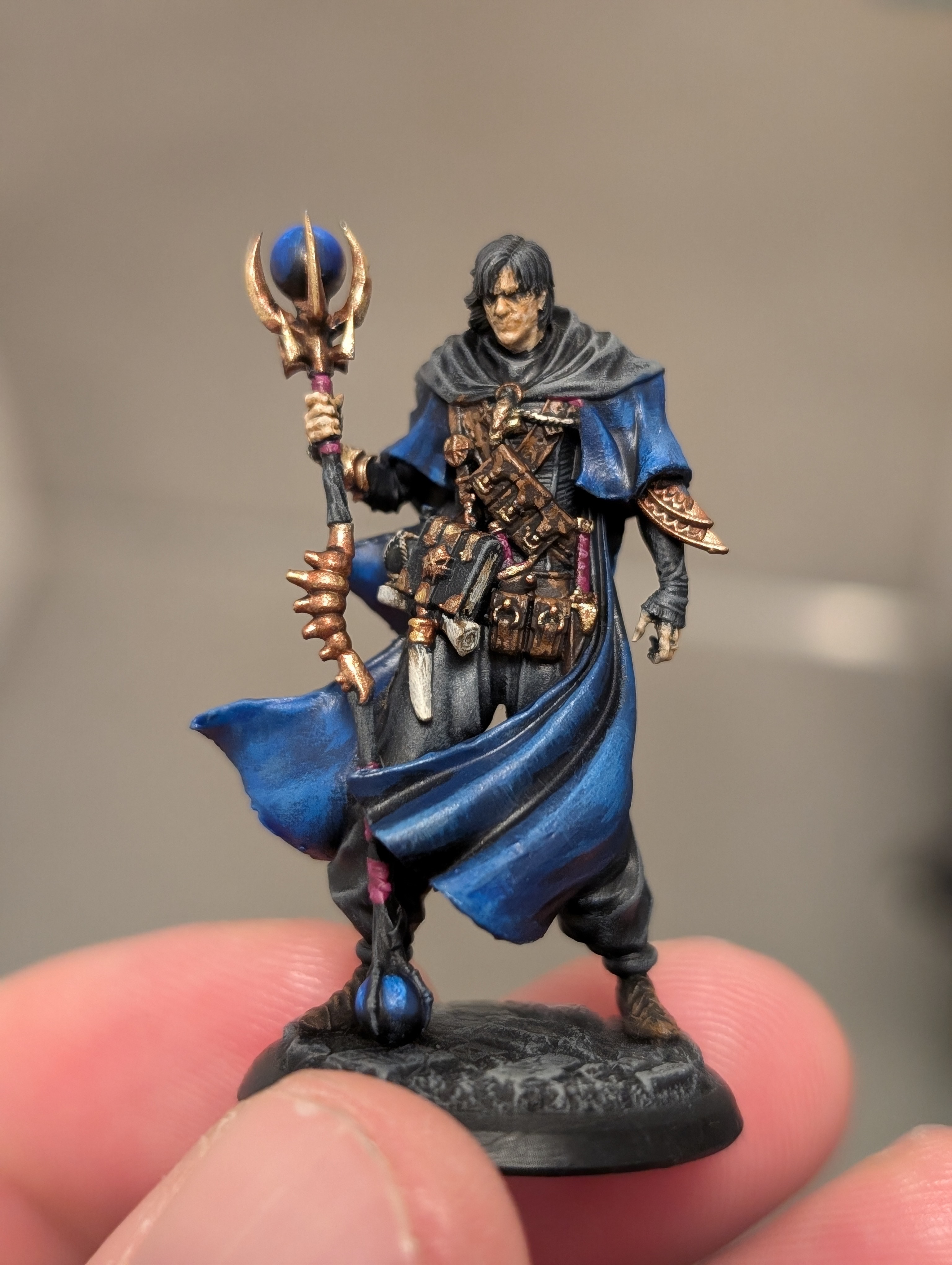 3D Printable Shadow Wanderer, Human Warlock by Flesh of Gods
