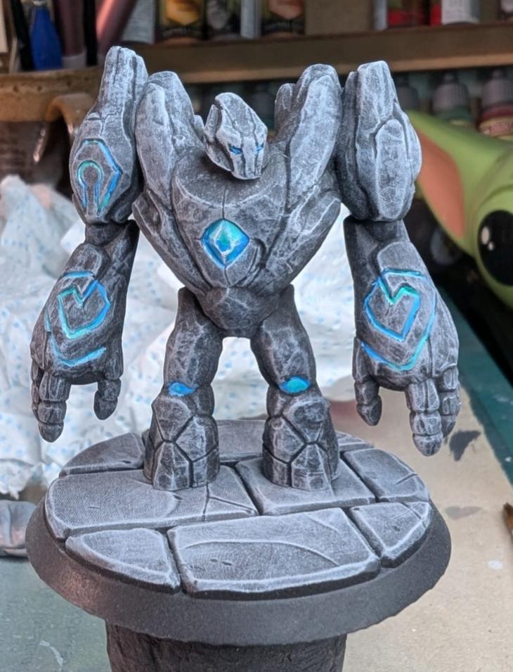 3D Printable Stone Golem Set by Safehold