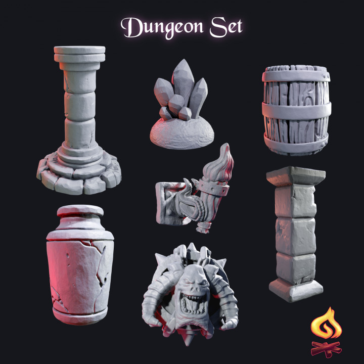 3D Printable Dungeon set by Safehold