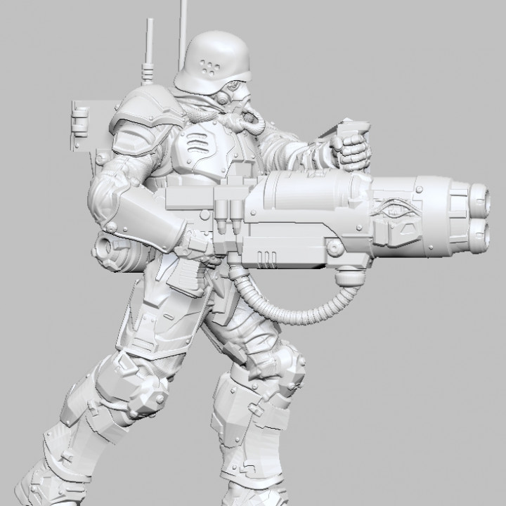 3D Printable Wolf Pack Heavy Weapons Unit by 3DArtGuy