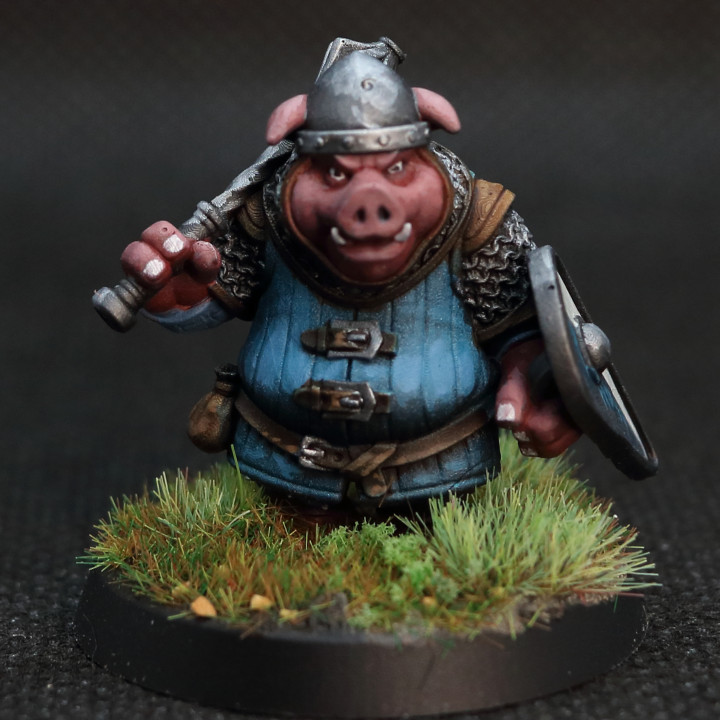 3D Print of Pig Mace Soldier 1 by Blaze_Hammer47