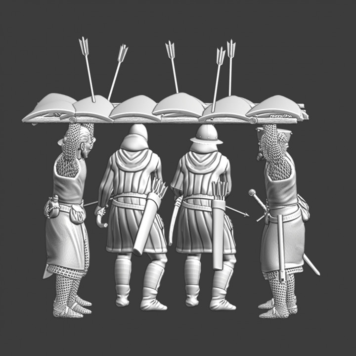 3D Printable Medieval archers and protection - Siege Warfare by ...