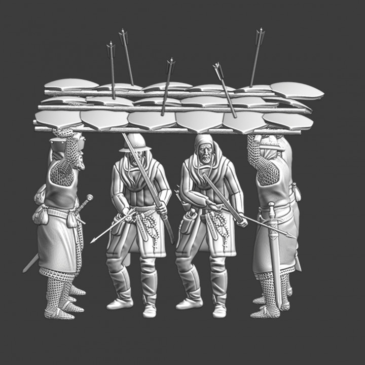 3D Printable Medieval archers and protection - Siege Warfare by ...