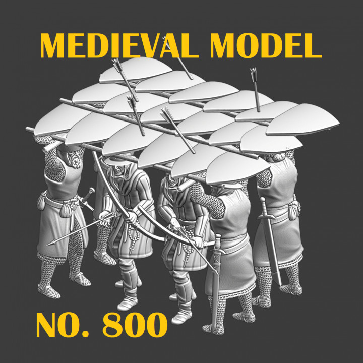 3D Printable Medieval archers and protection - Siege Warfare by ...