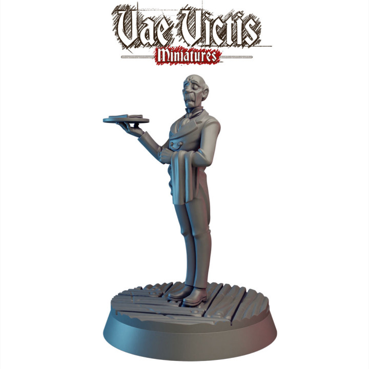 3D Printable Butler |PRE-SUPPORTED] by Vae Victis Miniatures