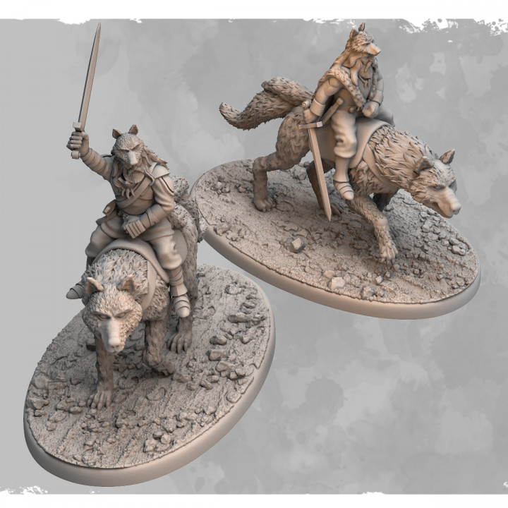3D Printable Wolf Honor Guards by The Shattered Crown