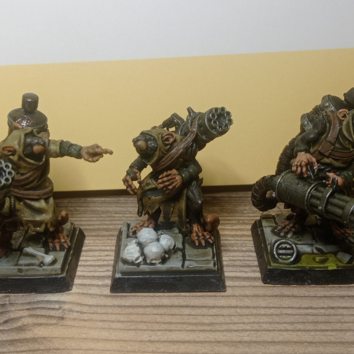 3D Print of GUNNER RATMEN SET 1 by Rungnir