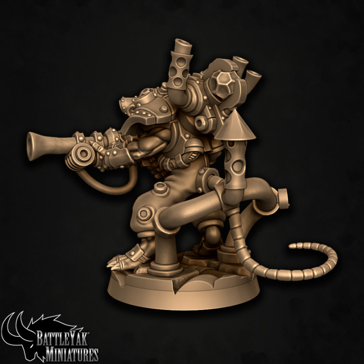 3D Printable Wyzerd Raticator E by Battle Yak Miniatures