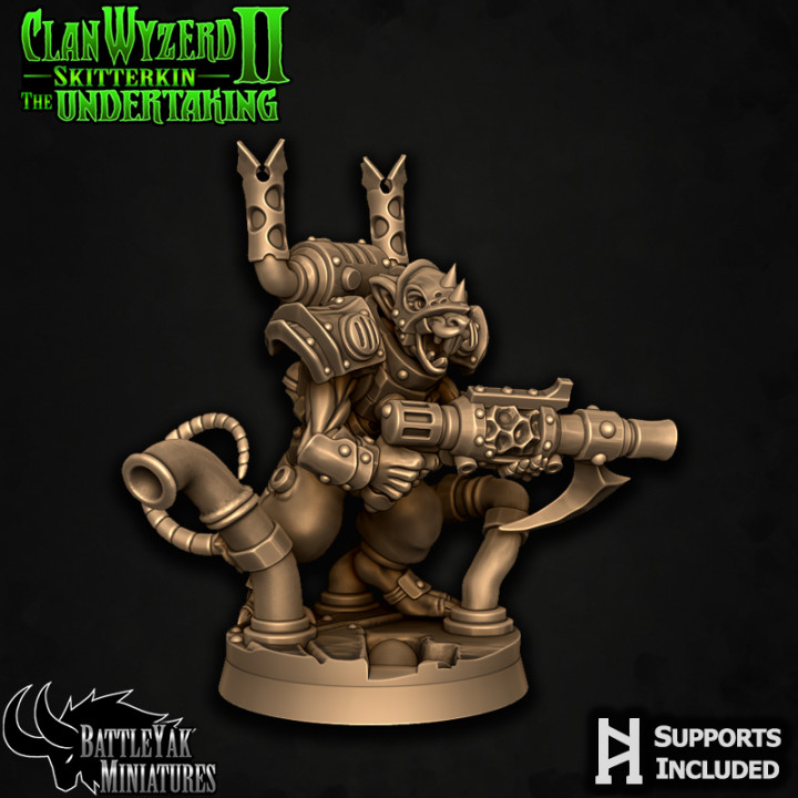 3D Printable Wyzerd Raticator Pack by Battle Yak Miniatures