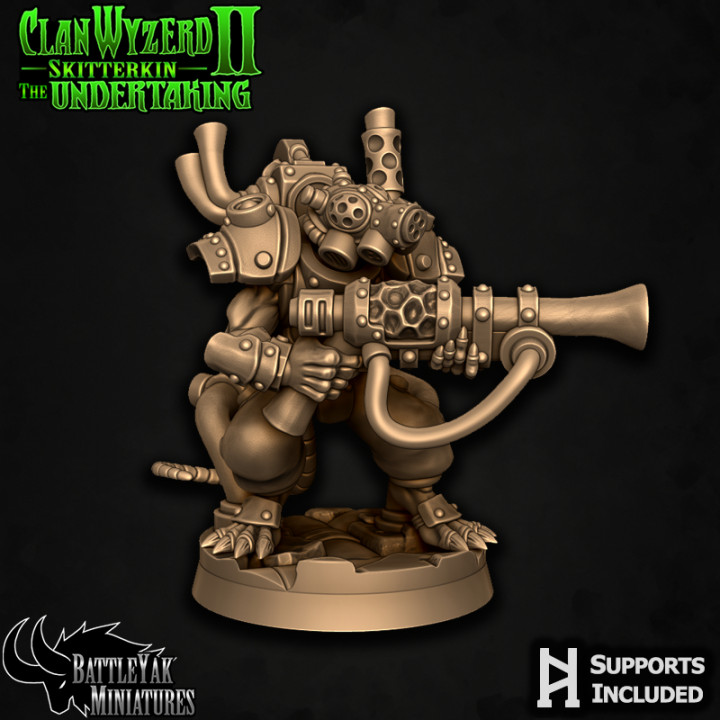 3D Printable Wyzerd Raticator Pack by Battle Yak Miniatures