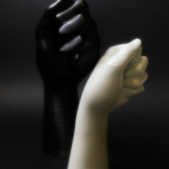 3D Printable Hand-Shaped Flower Vase by Stlflix