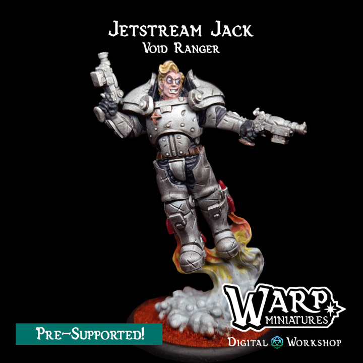 3D Printable Jetstream Jack - Void Ranger by Warp Miniatures