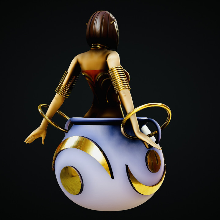 3D Printable JINN OF THE JAR - WORLD OF WITCHCRAFT & WIZARDRY by Lazy Bear