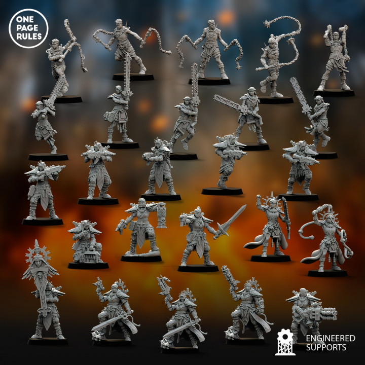 3D Printable Blessed Sisters - Release #1 by One Page Rules
