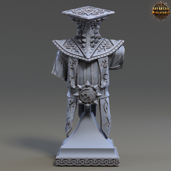 3D Printable Arch Mage Coronus - BUST by Daybreak Miniatures