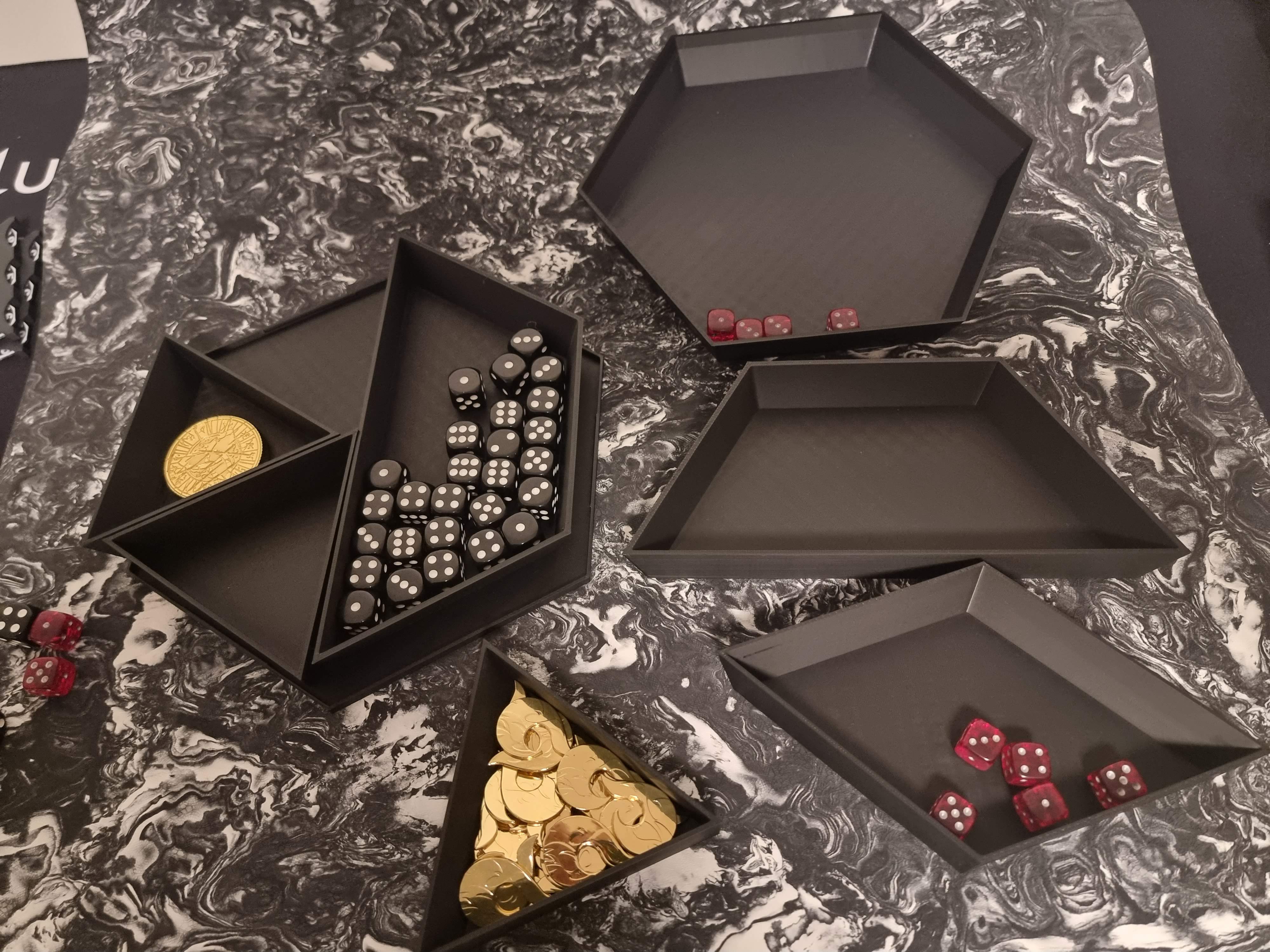 3D Printable Stackable Card trays for all cards sizes, Sleeved and un ...