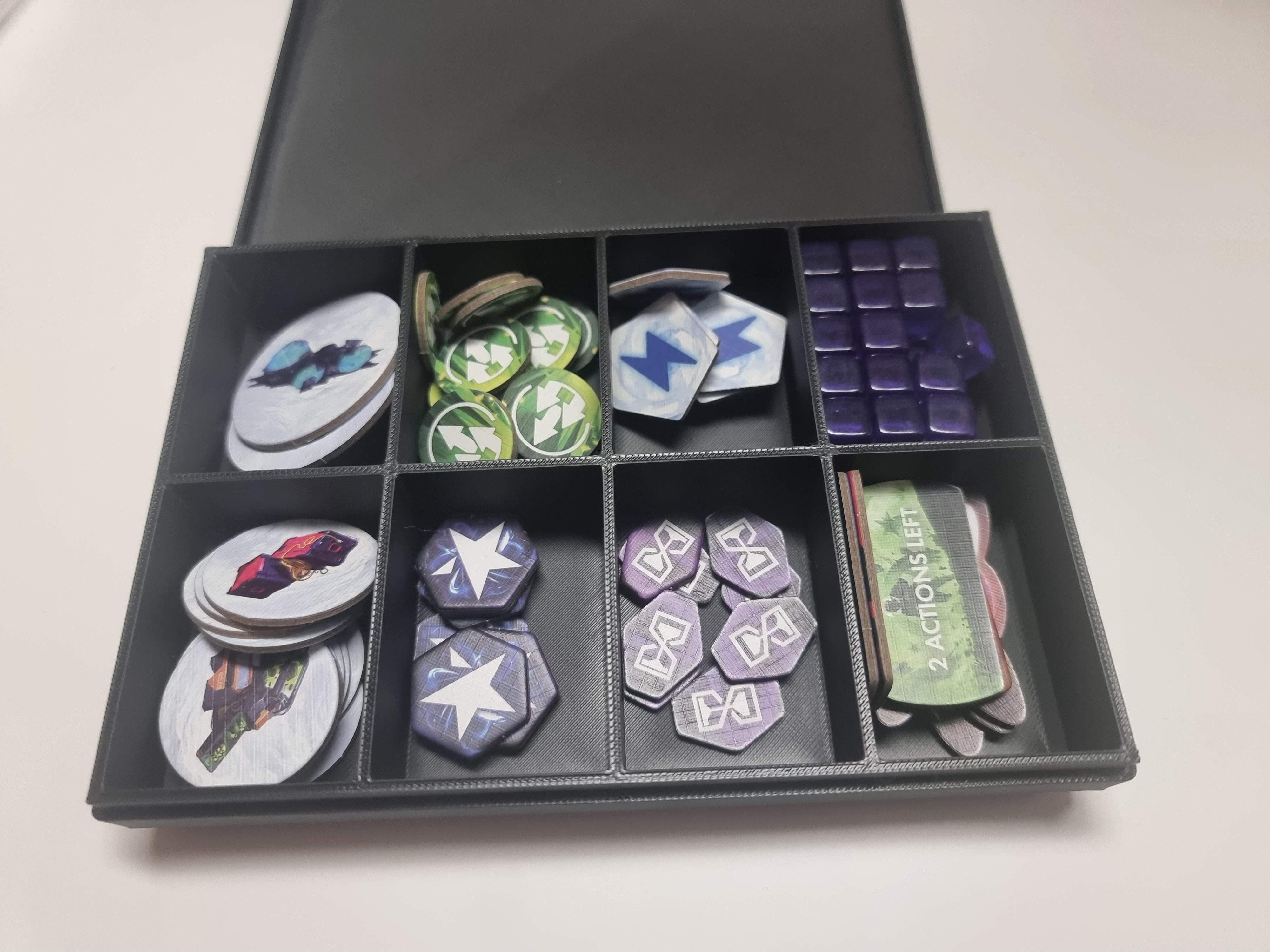 3D Printable Stackable Card trays for all cards sizes, Sleeved and un ...