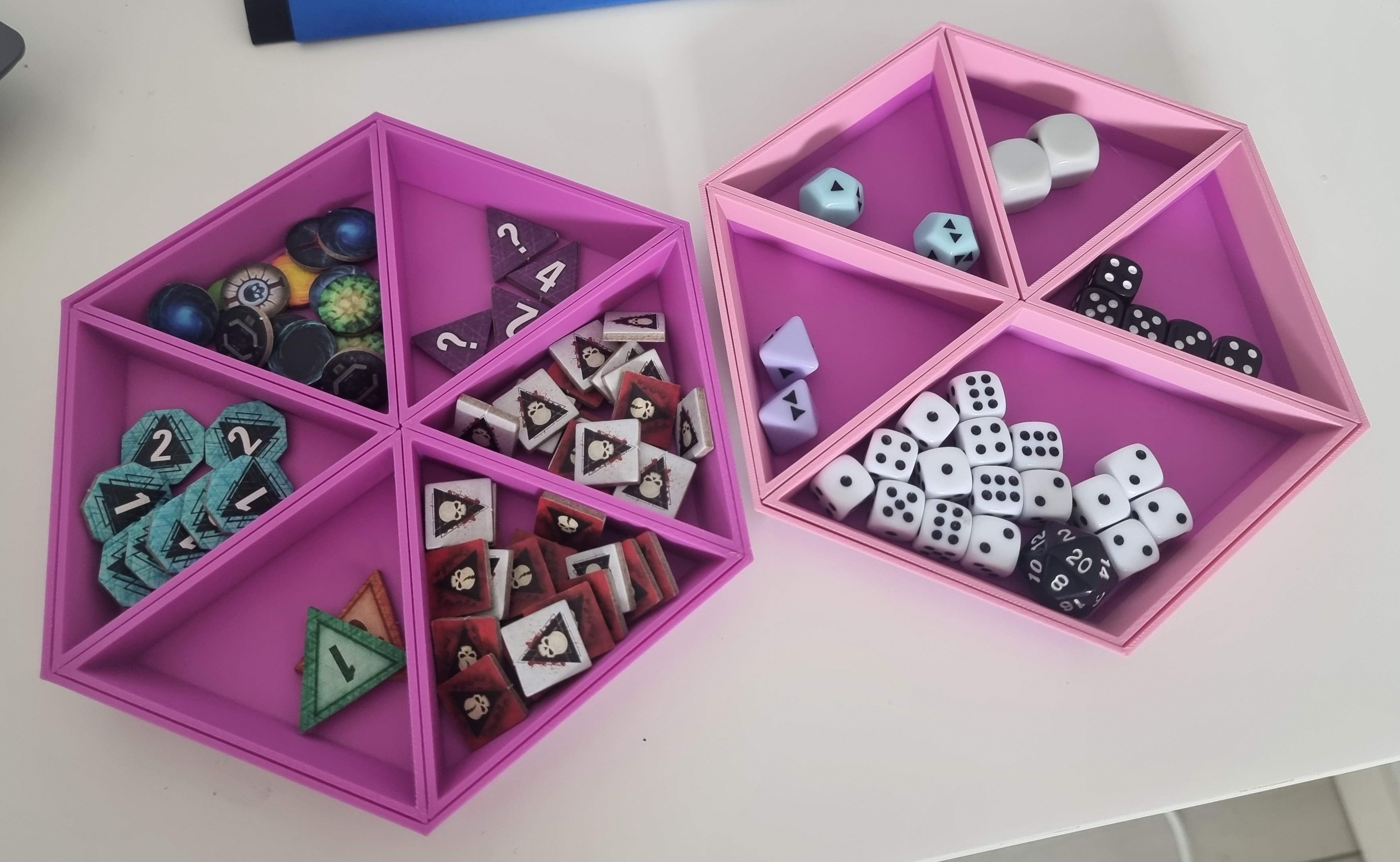 3D Printable Stackable Card trays for all cards sizes, Sleeved and un ...